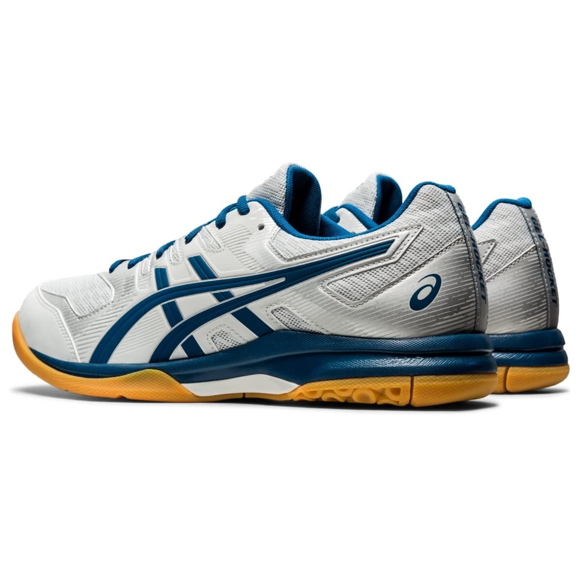 ASICS Men's Gel-Rocket 9 Volleyball Shoe Sz_10_Glacier Grey/Mako Blue