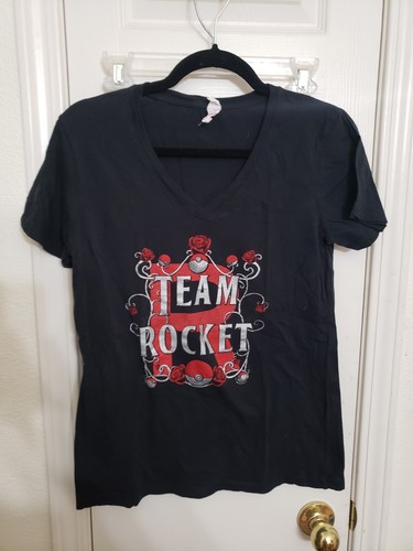 Hot Topic Pokemon Team Rocket Rose Juniors T-shirt - Gem
