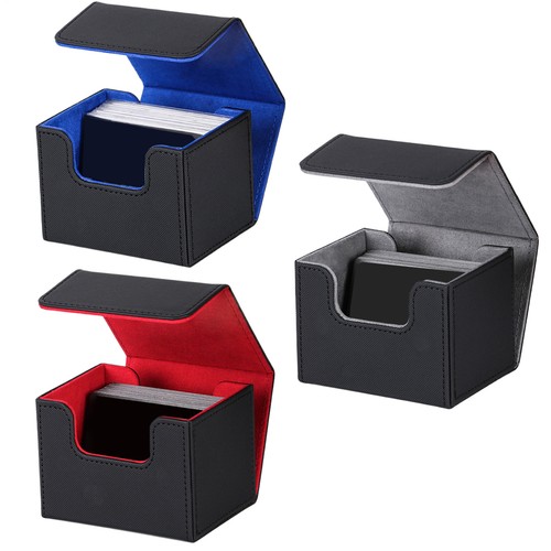 1pc Trading Card Storage Case Gaming Card Deck Carrying Case Holds 120 ...