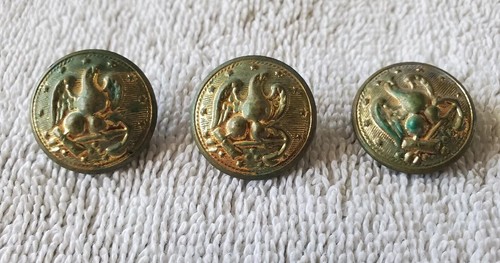Civil War U.S. Navy Eagle Buttons Reproductions (3 Count) | eBay
