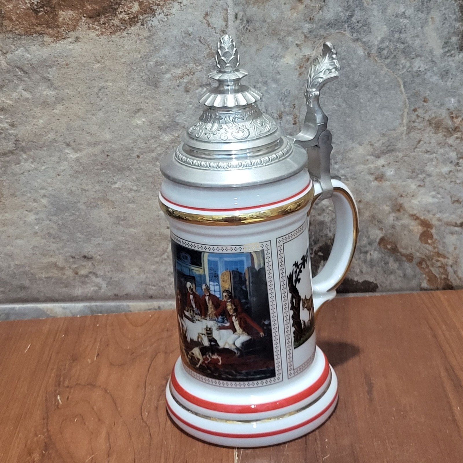 Anheuser Busch Stein 1991 After The Hunt Germany 8870 | eBay
