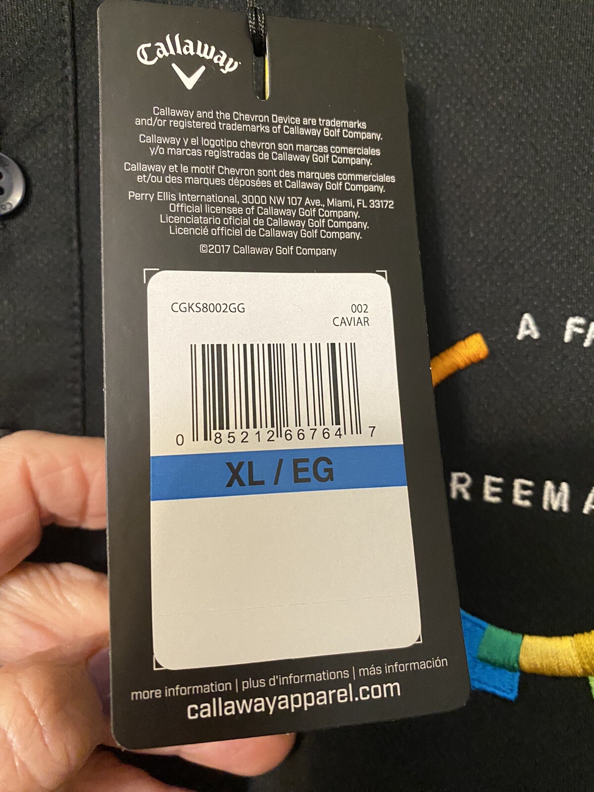 NWT CALLAWAY OPTI-DRY COOLING COMFORTABLE UPF SUN 50 MENS POLO FREEMAN ...