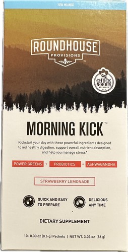 Box Of 10 Roundhouse Provision Morning Kick Packets. 10 To Go Packs Per ...