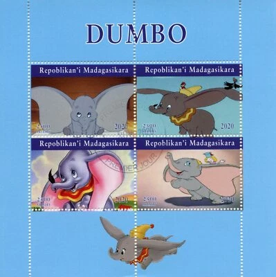 Disney Stamps Madagascar 2020 CTO Dumbo | Grelly UK