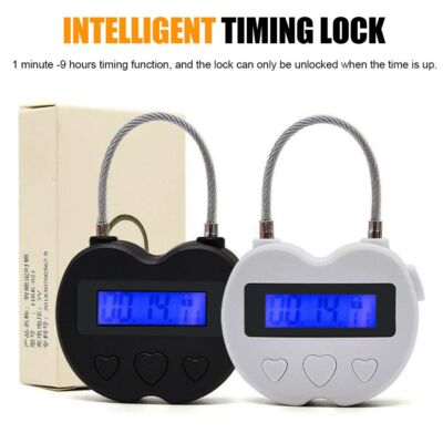 Electronic Timer LCD Display Time Lock Temporary Timer Padlock Smart ...