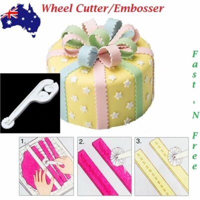 Cake Decorating Fondant Sugarcraft Icing Wheel Cutter Modelling ...