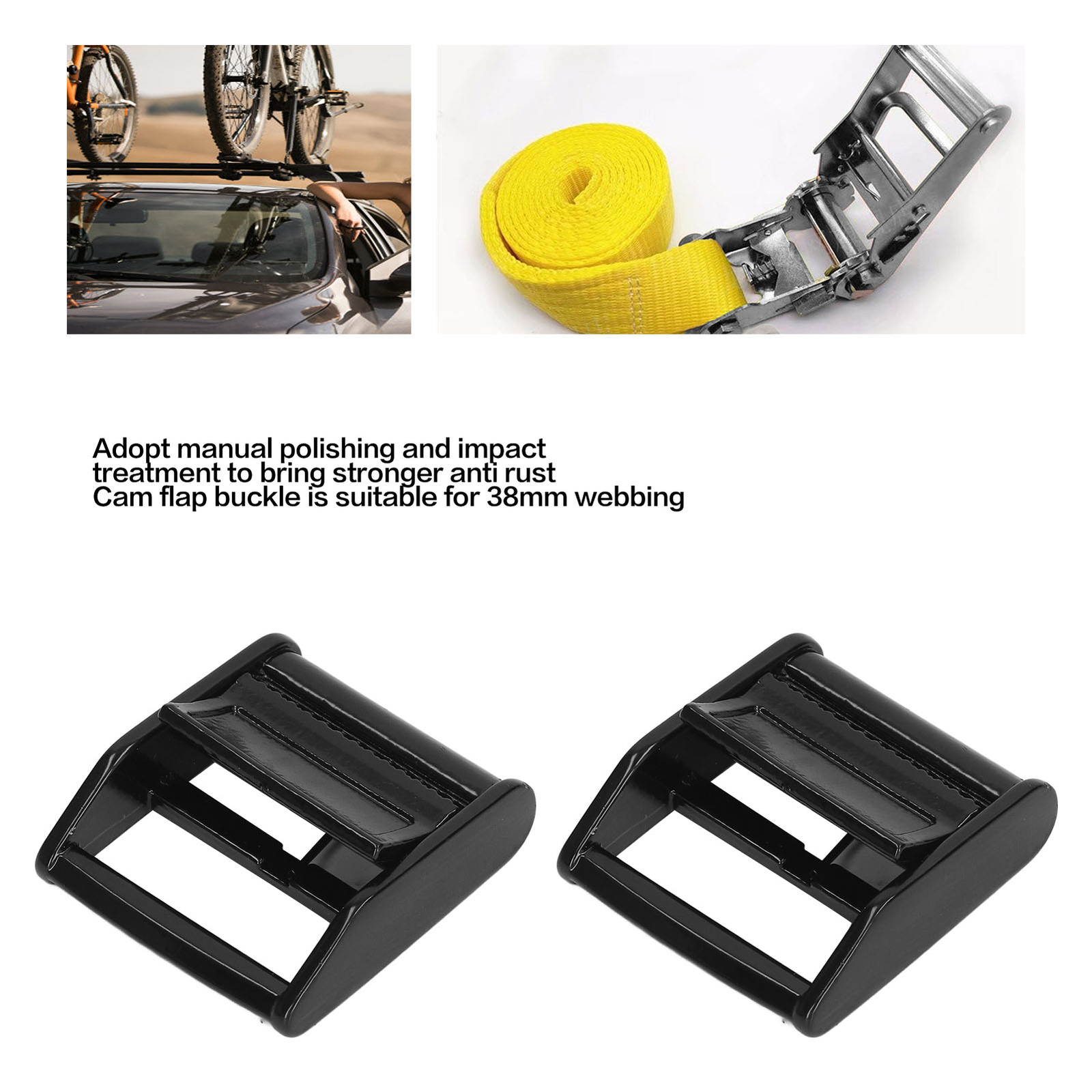 304 Stainless Steel Cam Flap Buckles Press Cam Buckle For 38mm Webbing ...