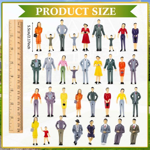 30 Pcs Mini People Figurines 1 30 Scale Tiny People Model Miniature ...