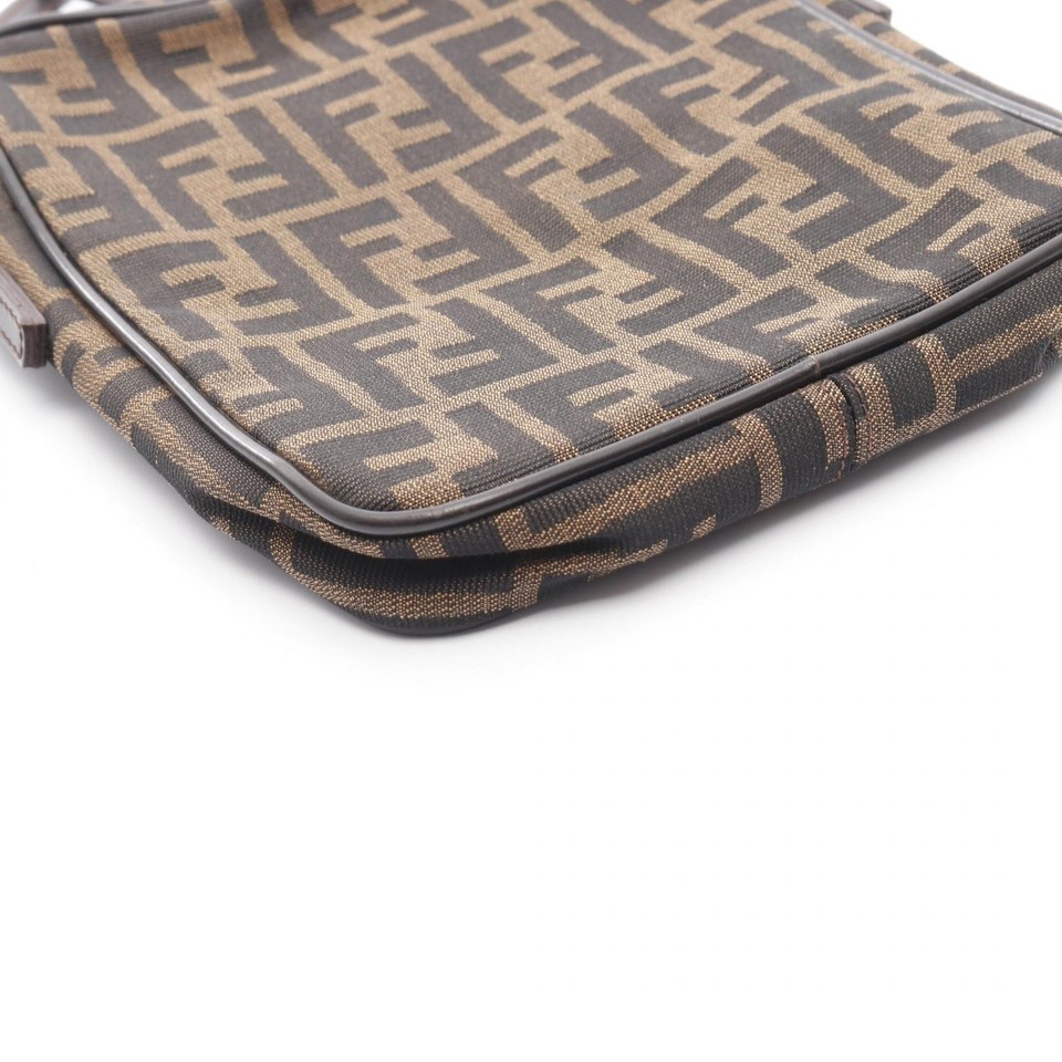 Fendi Zucca Shoulder Bag Canvas Leath | eBay UK