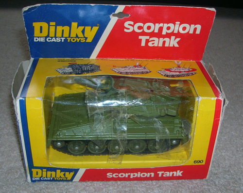 Vintage Dinky Toys Scorpion Tank 690 Boxed Ammo | eBay