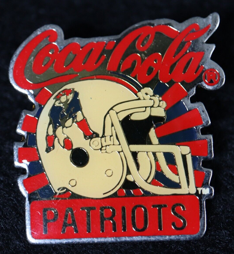 Vintage NFL New England Patriots Coca-Cola Coke Helmet Lapel Pin - OLD ...