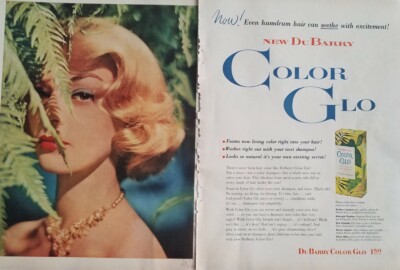 1957 women's DuBarry color glo Jean Patchett blond hair vintage ad | eBay