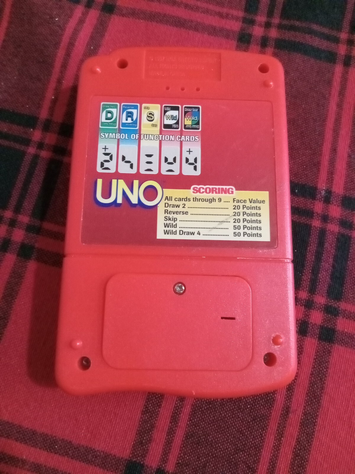 Electronic UNO Handheld Travel Game Vintage 90s 1994 Mga-825 Portable ...