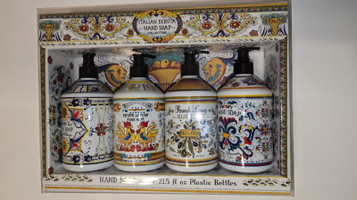 Italian Deruta Hand Soap Collection 21.5 FL OZ Each Variety Set of 4 | eBay