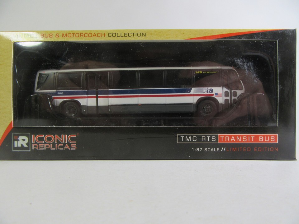 Iconic Replicas 1:87 Bus GMC RTS Chicago CTA USA | eBay