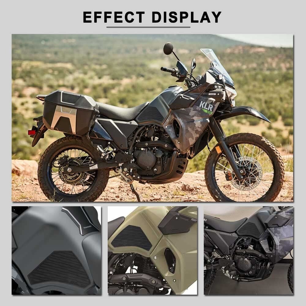 Fuel Tank Pad for Kawasaki KLR650 2022-2024 Tank Protector Knee Grip ...