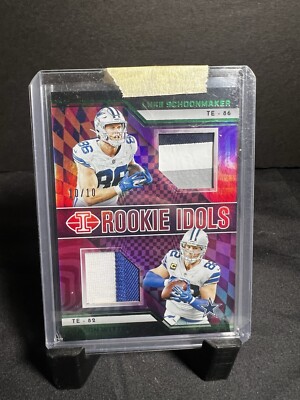 2023 Illusions, Luke Schoonmaker / Jason Witten, EMERALD /10, Rookie ...