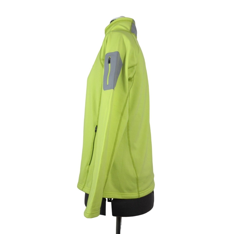 Marmot women's neon full zip front standing collar fleece softshell ...