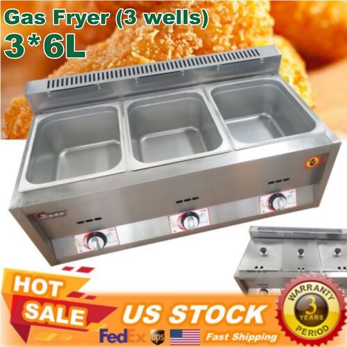 3-Pan Propane Gas Food Warmer Restaurant Tabletop Desktop Countertop ...