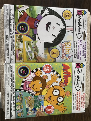PBS Kids Elinor Wonders Why & Arthur Colorforms Sticker Story Adventure ...