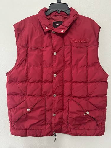 Cowboy Hardware Vest Size XL Red Ranch Country Western Red Puffer ...