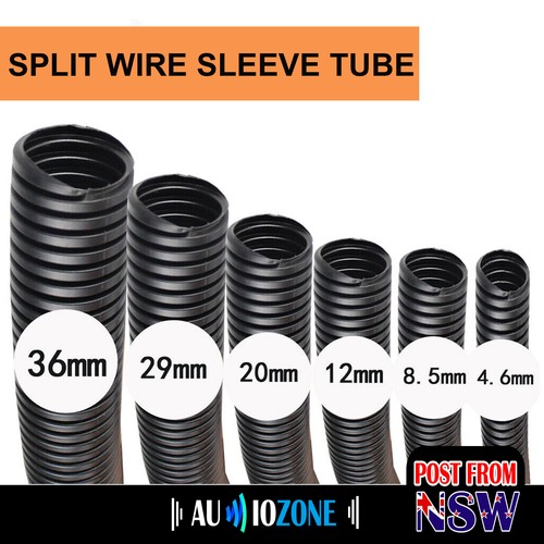 Split Wire Sleeve Tube Loom Conduit Manage Convoluted Tubing Cable ...