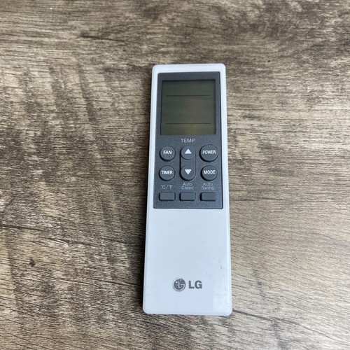 LG Air Conditioner Remote Control White Digital Display Battery Powered ...