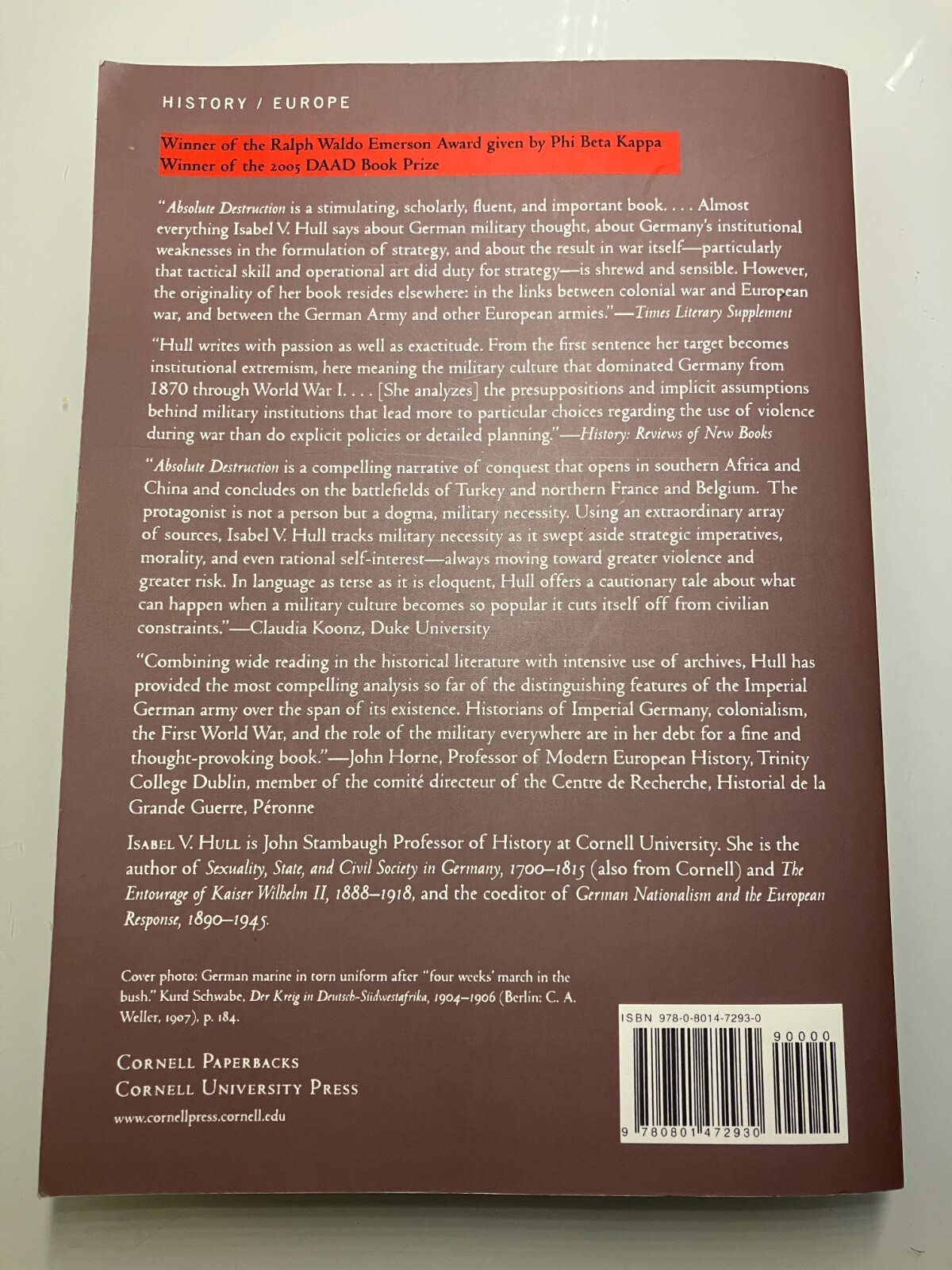 Absolute Destruction: Military Culture and the Practices of War in ...