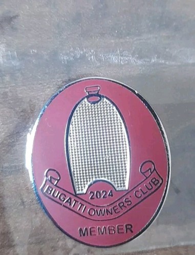 Enamal Bugatti Pin BUGATTI Owners Club 2024 Member Lapel Pin badge car ...