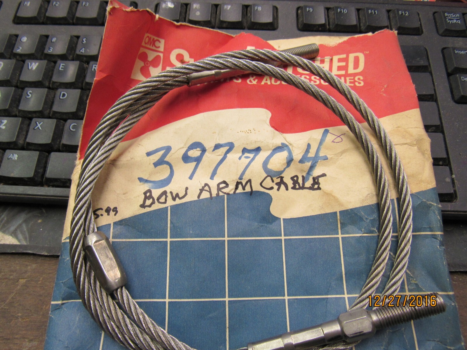 NEW OEM JOHNSON EVINRUDE OMC BOW CABLE 397704 | eBay