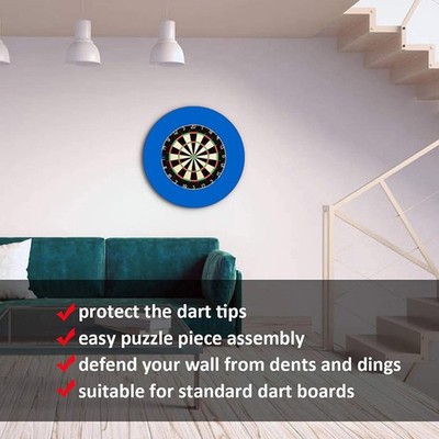 Removable Dart Board Ring Diy Wall Guard Protective Protector Spliced ...