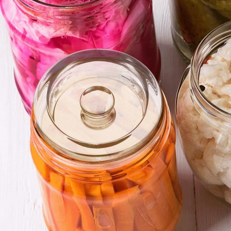 Clear Heavy Fermenting Weights Storage Container Lids Cheese ...