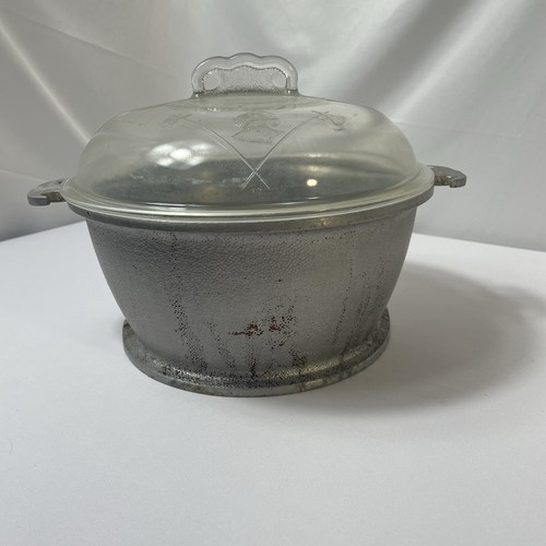 Vintage Guardian Service Cookware Aluminum 10" Pot 3.5 Qt Pan w/Glass ...