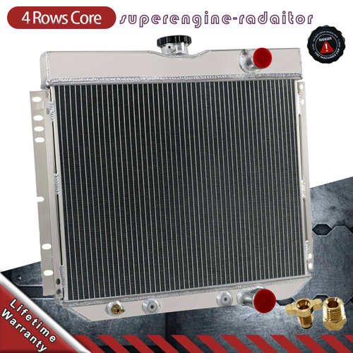 (4 Rows) Radiator For Ford 1963-69 Fairlane & 1966-70 Mustang Torino ...