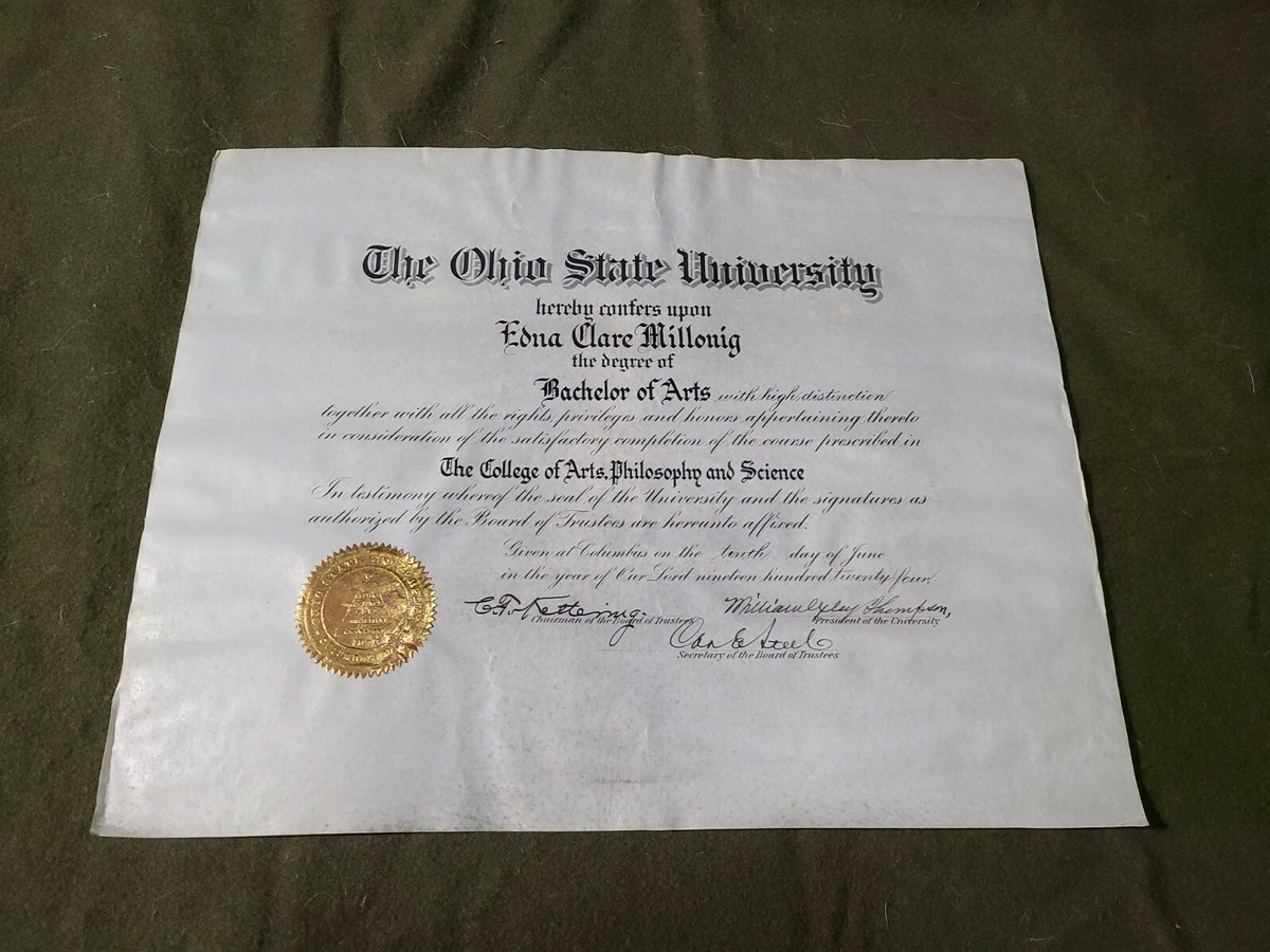 Ohio University Diploma