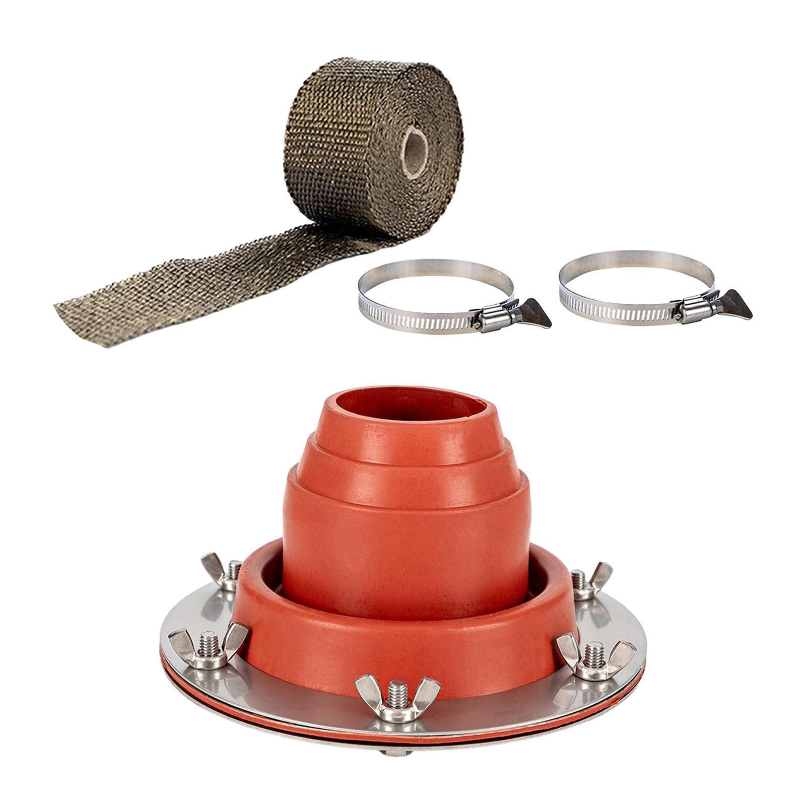 Tent Stove Jack Tube Fireproof Protection Rings for Wood Burner Travel ...