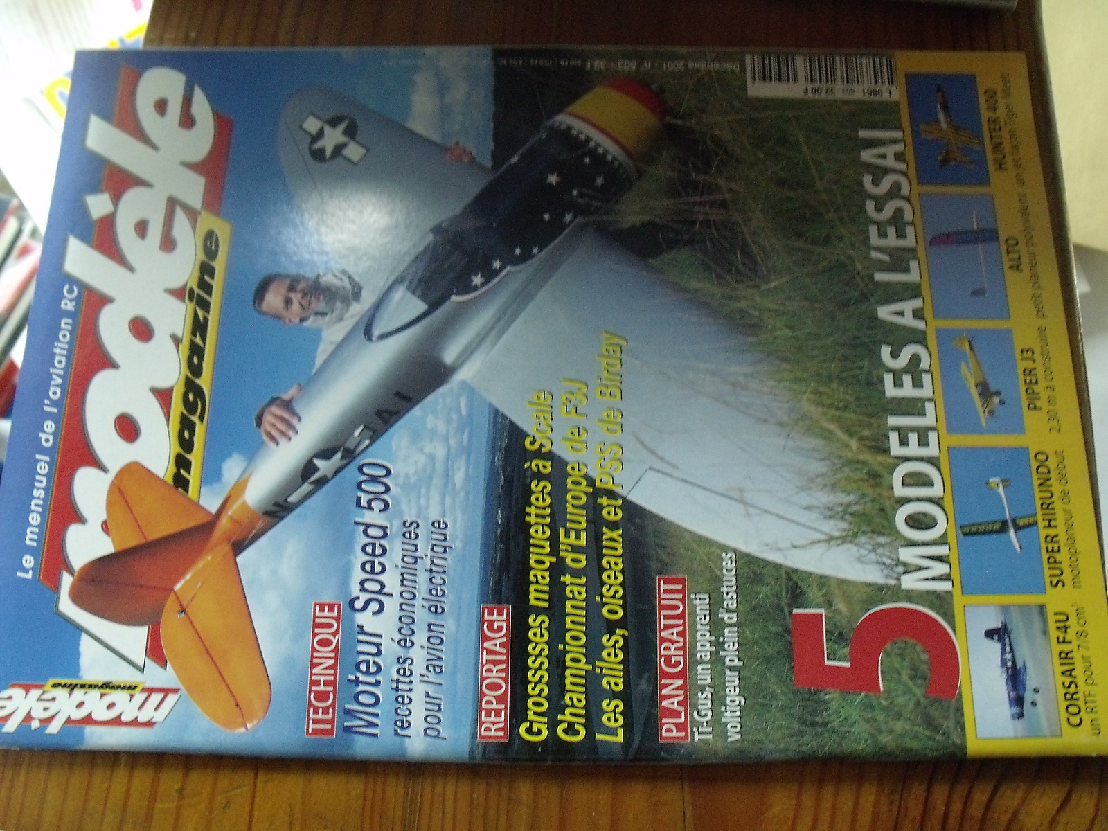 µ?b Revue Modele Magazine n°603 plan encarté Ti-Gus / Piper J3 Corsair ...