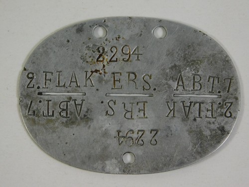 An original WW2 German ID "Dog tag" disc | eBay