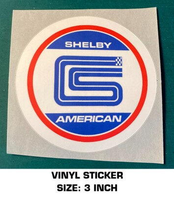 VINTAGE STYLE SHELBY AMERICAN - COBRA - VINYL STICKER DECAL RACING ...