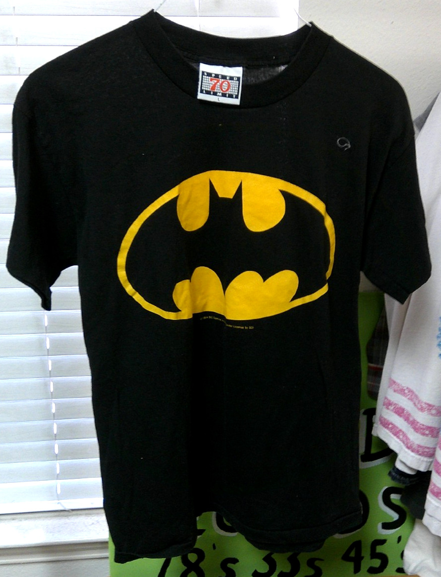 Vintage 1964 DC Comics Batman Logo Graphic T-Shirt - Gem