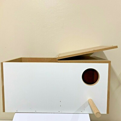 Wooden Eclectus parrot breeding nest nesting box hinged lid AUSTRALIAN ...