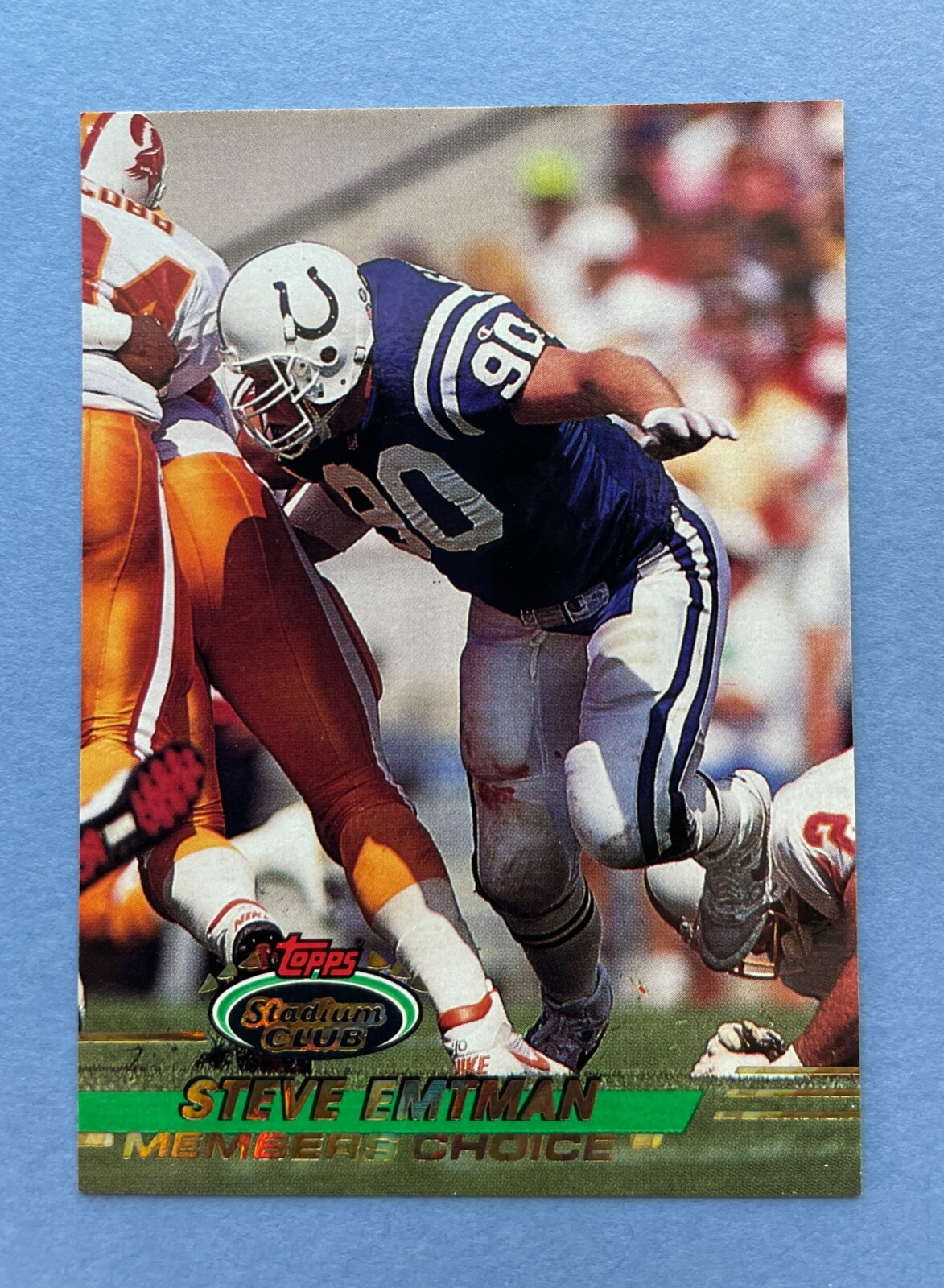 1993 Topps Stadium Club Steve Emtman Members Choice #243 Indianapolis ...
