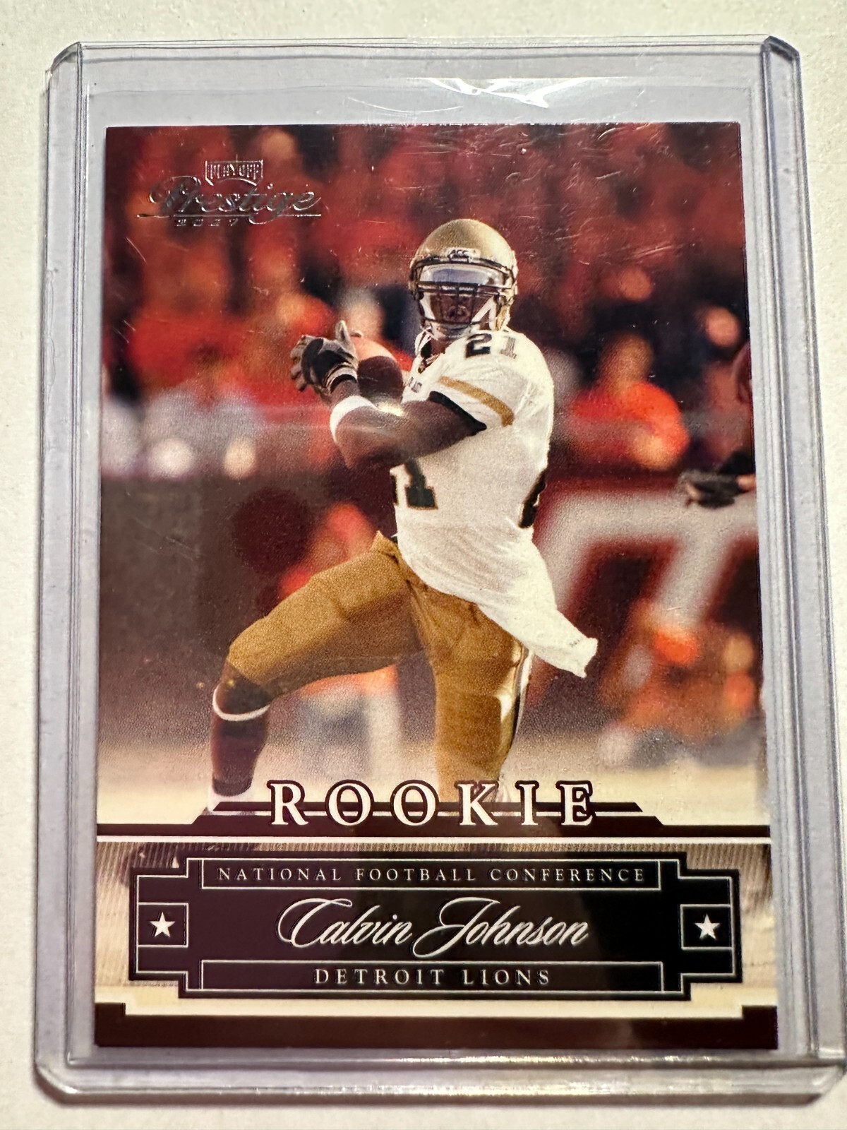 K34,685 - 2007 Playoff Prestige #163 Calvin Johnson RC | eBay