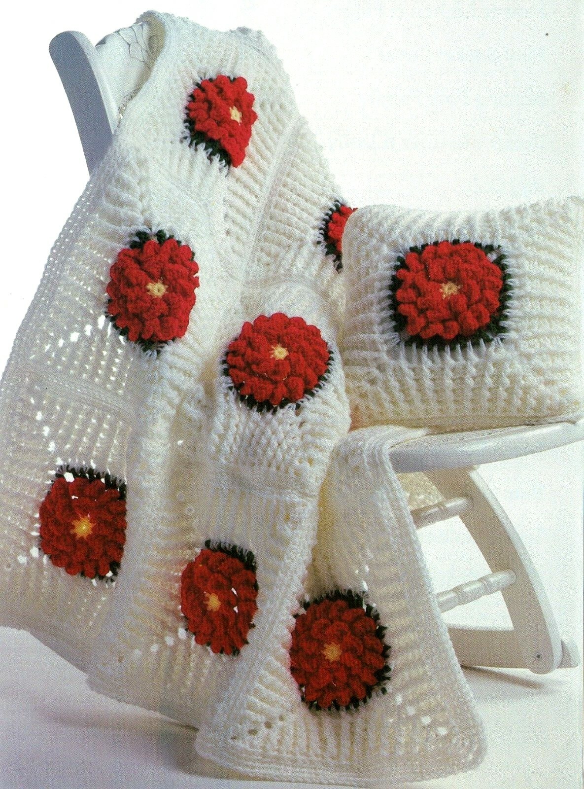 SPRINGTIME Flower Afghan/Crochet Pattern INSTRUCTIONS ONLY | eBay