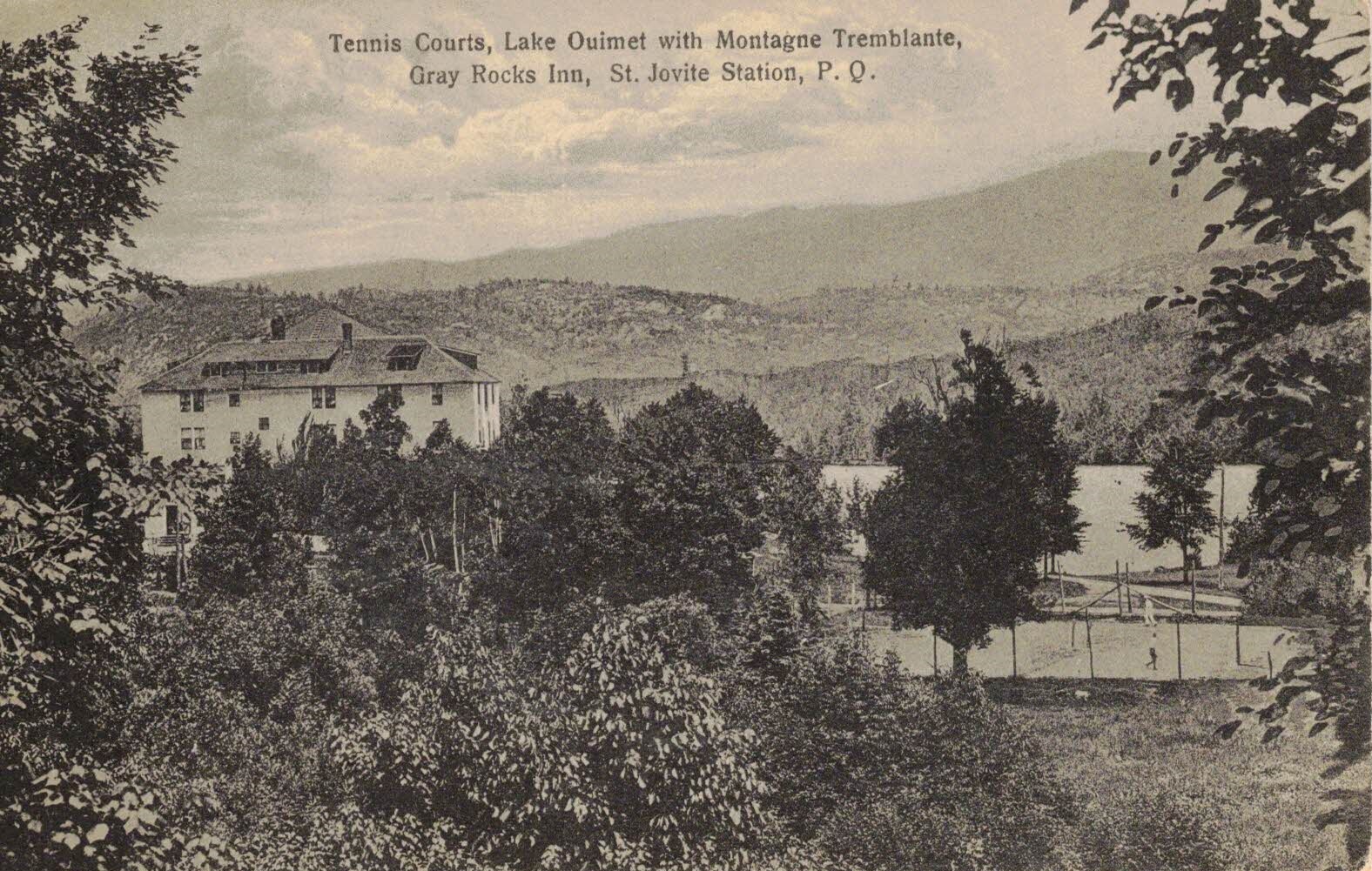 Tennis COurts, Lake Ouimet, Gray Rocks Inn, St-Jovite, Québec, Novelty ...