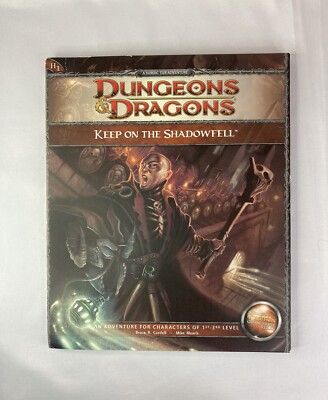Dungeons & Dragons Keep On The Shadowfell 1-3 Level Adventure 4th ...