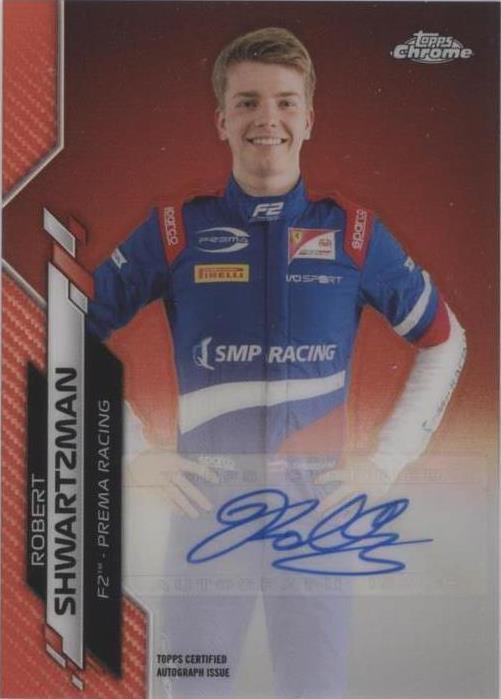 2020 Topps Chrome Formula 1 - Autographs Robert Shwartzman #F1A-RS Red ...