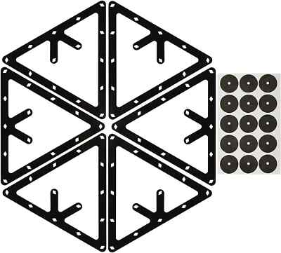 Pack of 6 Sheets Magic Ball Rack Pro Triangle Billiards Ball Rack with ...