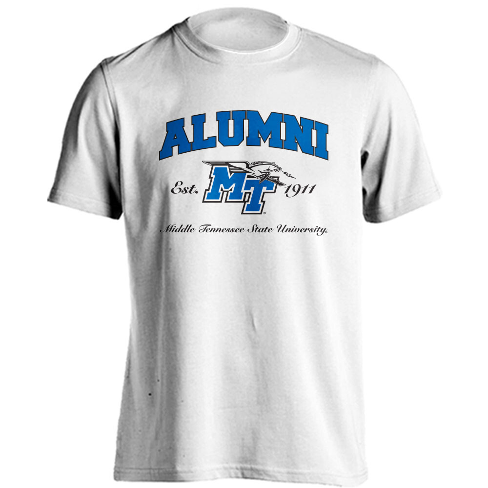 Middle Tennessee State University MTSU Blue Raiders Alumni Short Sleeve ...