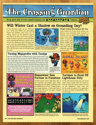 2003 Animal Crossing Gamecube Print Ad/Poster Page Authentic Official ...